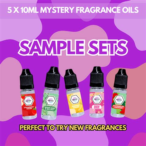 Sample Pack 5 X 10ml Bottles Craftiful Fragrance Oils