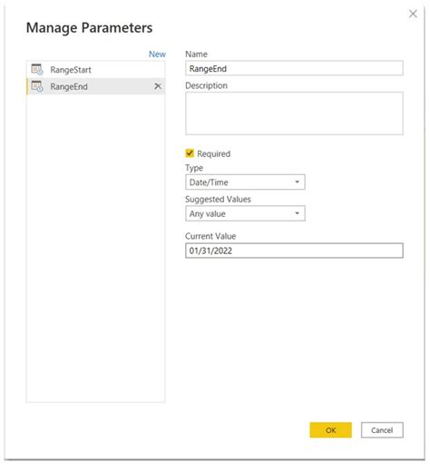 step by step instructions to configure incremental refresh datamartin