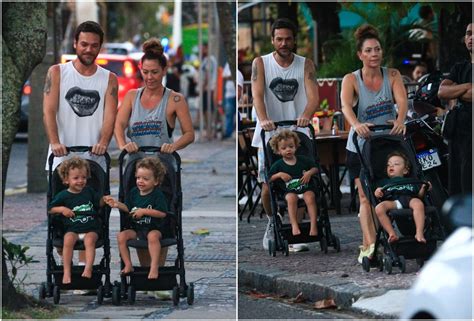 Quem é Quem Emílio Dantas E Fabiula Nascimento Passeiam Com Gêmeos No Rio