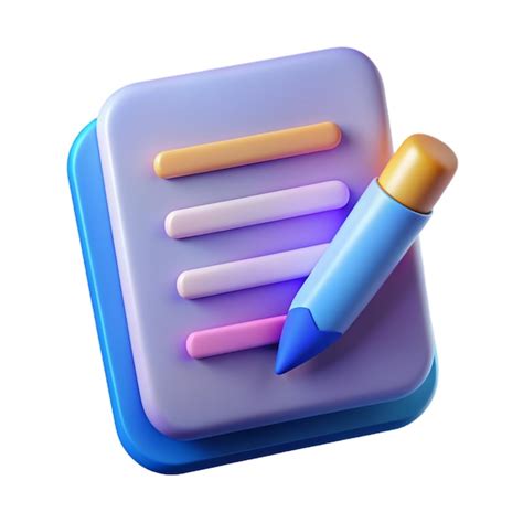 Premium Photo 3d Homework Icon 3d Paper And Pen Symbol 3d Homework Symbol