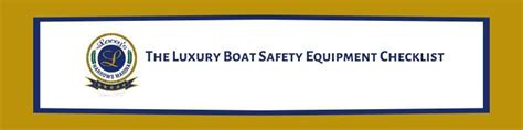 The Luxury Boat Safety Equipment Checklist Laceys Boating Center