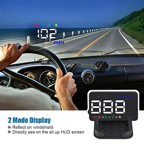Buy Tekkperry Hud Gps Head Up Display Universal Speedometer Speed Monitor Digital Overspeed