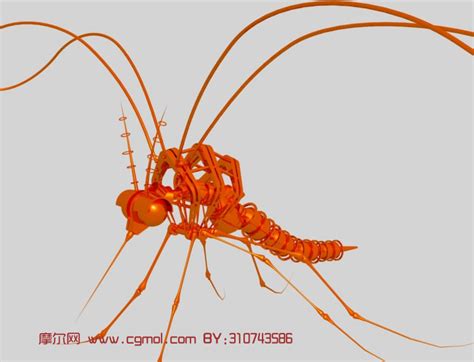 机械蚊子3d模型机械角色模型下载 摩尔网cgmol