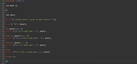 C Program To Check Leap Year How To Find