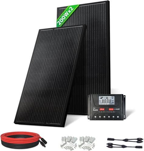 Amazon Lvyuan（リョクエン）400w 太陽光パネル 2023年新登場 Perc 高性能 単結晶 ソーラーパネル 次世代型