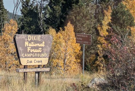 Dixie National Forest Oak Creek Campground Boulder Utah