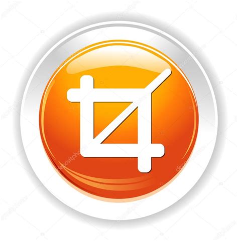 Crop Web Button Stock Vector By Sarahdesign85 70238591