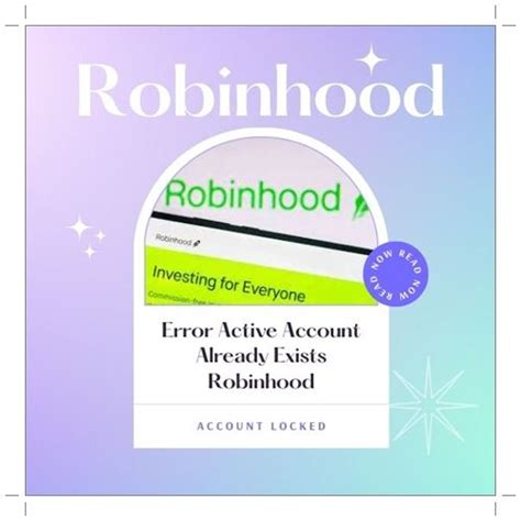 Error Active Account Already Exists Robinhood 2022 Kucinichaction