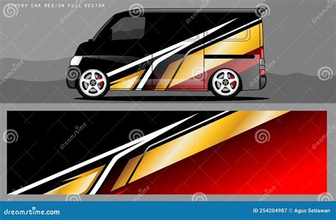 Car Livery Graphic Vector Stock Vector Illustration Of Background