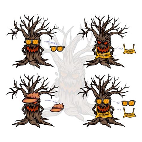 Top Entries Create A Personage Tree Halloween Character For An