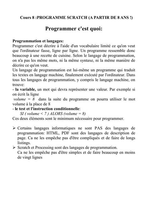 les langages informatiques