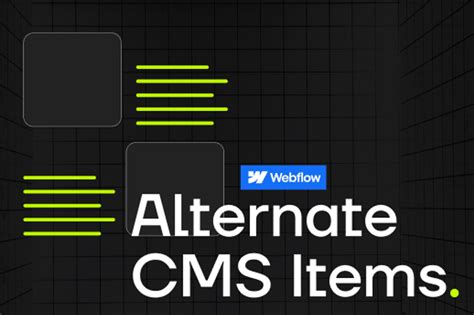 Alternate Cms Items Webflow