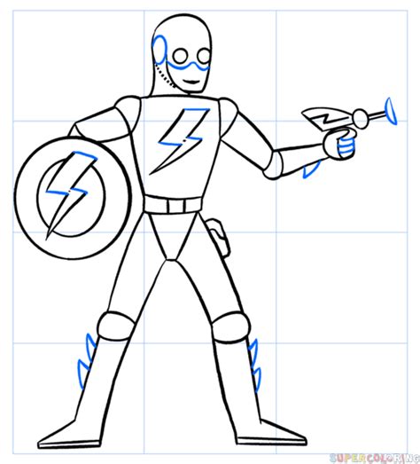 How To Draw The Flash Lightning Bolt