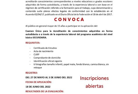 Examen Único De Secundaria Universidad Ceulver