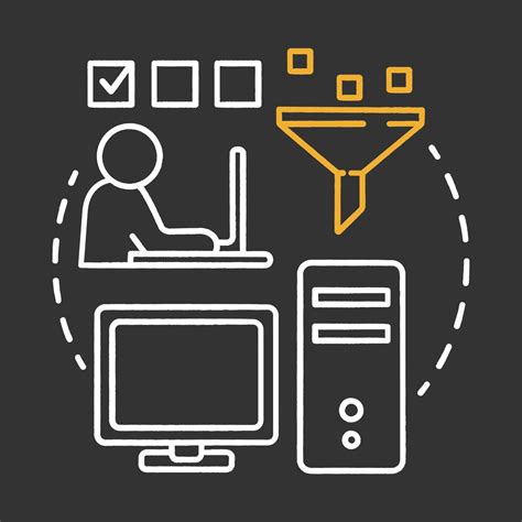 black box testing chalk concept icon software development idea thin