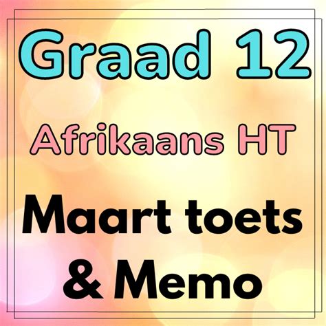 Graad 12 Afrikaans HuisTaal HT Maart Eksamen Memo 2023 Teacha