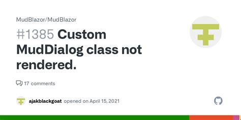 Custom Muddialog Class Not Rendered Issue Mudblazor
