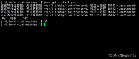 Ubuntu使用sudo Apt Install安装时，提示正在等待缓存锁：无法获得锁 Varlibdpkglock Frontend