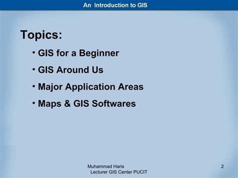 Introduction To Gis PPT Geography Science