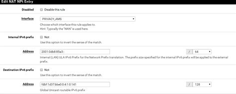 Answered Ipv6 Traffic Through Openvpn Pfsense Perfect Privacy Forum