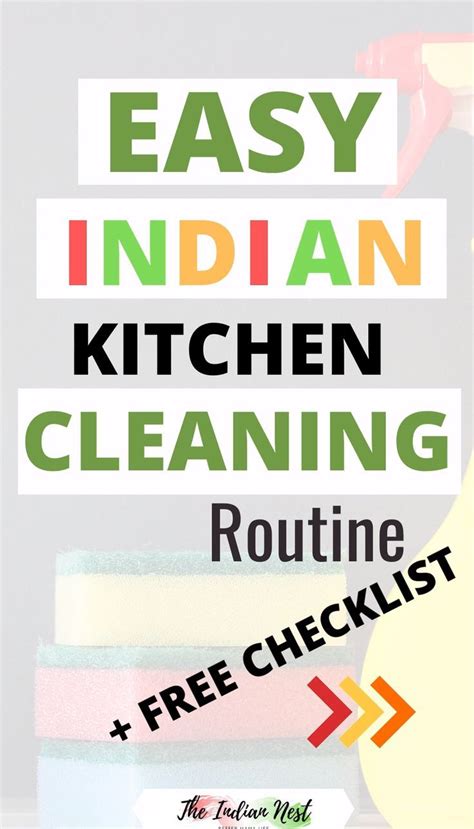 Easy Indian Kitchen Cleaning Routine With Checklist Artofit