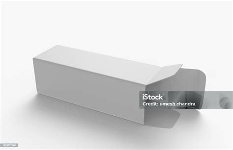 긴 직사각형 골 판지 포장 상자를 엽니다 앞 뒤로 그리고 관점 보기입니다 그림을 흰색 배경에 고립입니다 서식 파일 디자인에 대 한 준비를 비웃는 다 3d 렌더링 그림입니다