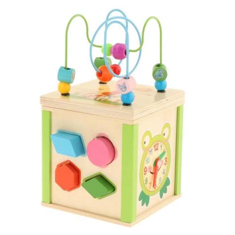 Trieur De Forme De Labyrinthe De Perles En Bois Apprentissage Pour