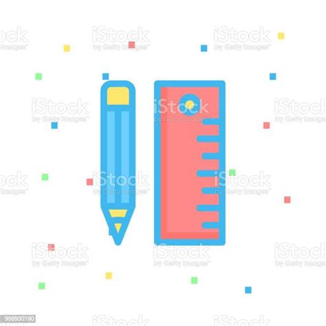 연필 눈금자 개념에 대한 스톡 벡터 아트 및 기타 이미지 개념 건축 고정됨 Istock