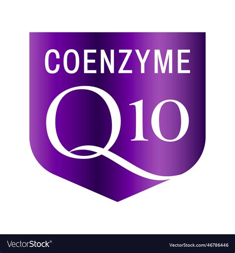 Coenzyme Q10 Symbol Icon Logo Concept Royalty Free Vector