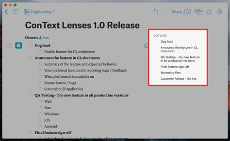 Quip Introducing Document Outlines Clickable Table Of Contents For Long Form Docs