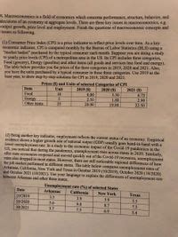 Answered Consumer Price Index CPI Is A Price Indicator To Reflect Price Levels Over Time