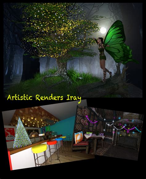 Christmas And Fairy Star Lights For Daz Iray Emissive Light Props 3d