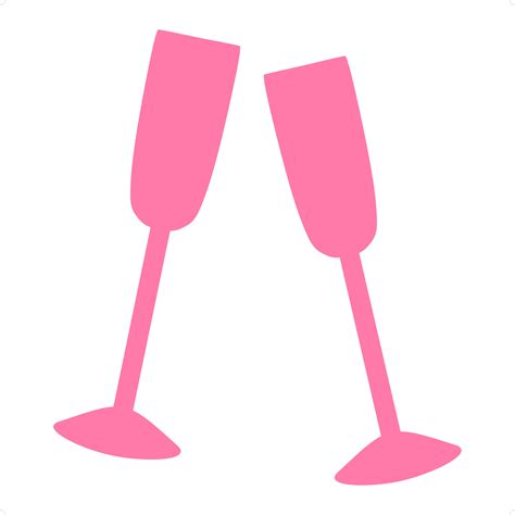 Champagne Glasses Toasting 8347043 Vector Art At Vecteezy