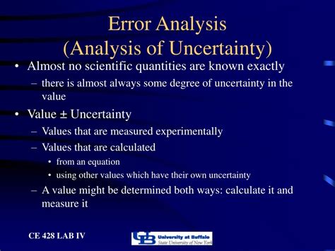Ppt Error Analysis Analysis Of Uncertainty Powerpoint Presentation