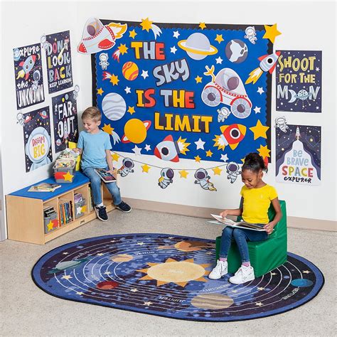 Space Theme Classroom Decorating Kit 116 Pieces