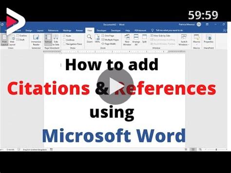 How To Add Citations And References Using Microsoft Word Adding Citation And References By MS