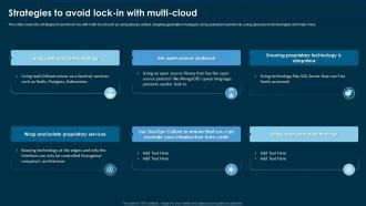 Remove Hybrid And Multi Cloud Strategies To Avoid Lock In With Multi Cloud PPT Sample