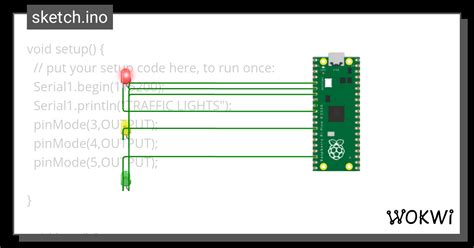 Traffic Lights Wokwi ESP32 STM32 Arduino Simulator
