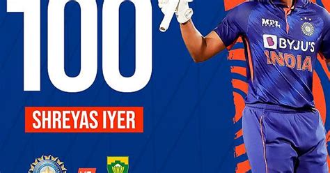 Shreyas Iyer Scores His Second Odi Ton Final Score 113 111 Imgur