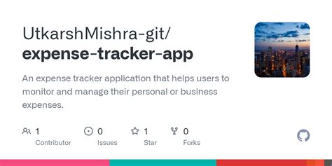 GitHub UtkarshMishra Git Expense Tracker App An Expense Tracker Application That Helps Users
