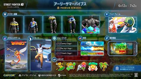 『ストリートファイター6』にて、ゲームプレイに応じて報酬をゲットできる「ファイティングパス」を配信開始！ Cnet Japan