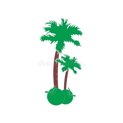 Professional Coconut Tree Vector Images Stock Vector Illustration Of