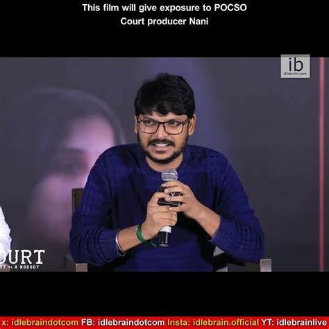 This Film Will Give Exposure To Pocso Court Producer Nani