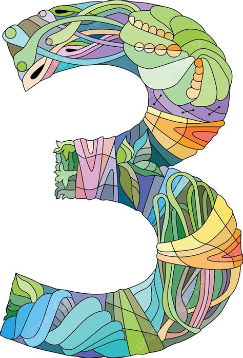 Vector Illustration Of Engraved Vintage Font With 3 Numbers Vector Abc