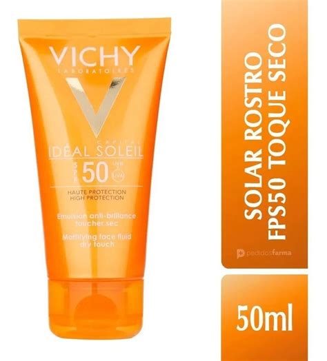 Vichy Capital Soleil Spf 50 Crema Protectora De Rostro Toque Seco