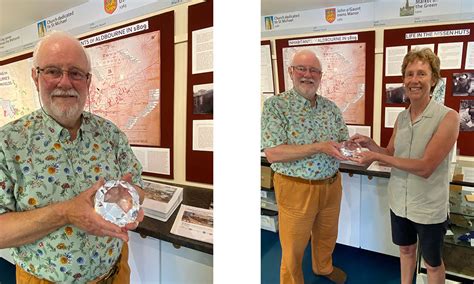 John Dymond Curator At Aldbourne Heritage Centre Awarded The Howard Goddard Jones Memorial