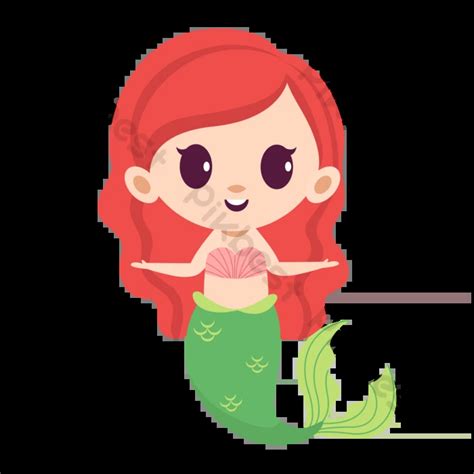 벡터 일러스트 레이 션 디자이너를위한 평면 스타일 인어 만화 배너 웹 페이지 카드 또는 소설과 이야기를 만듭니다 일러스트 Png Ai 무료 다운로드 Pikbest