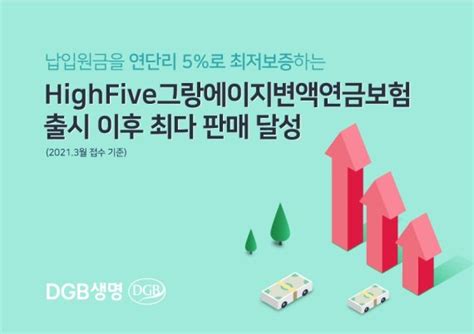 Dgb생명 하이파이브 변액연금보험 역대 최대 실적 파이낸셜뉴스