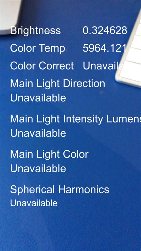 Light Estimation Light Direction Etc Unavailable Unity Engine