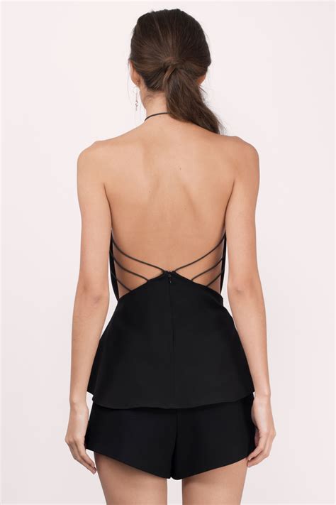 Cheap Black Tank Top Black Top Peplum Top Black Tank 10 Tobi Us